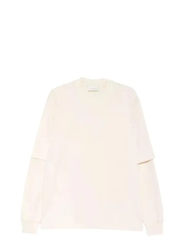 YES LONDON Layered-sleeve Sweatshirt - Neutrals