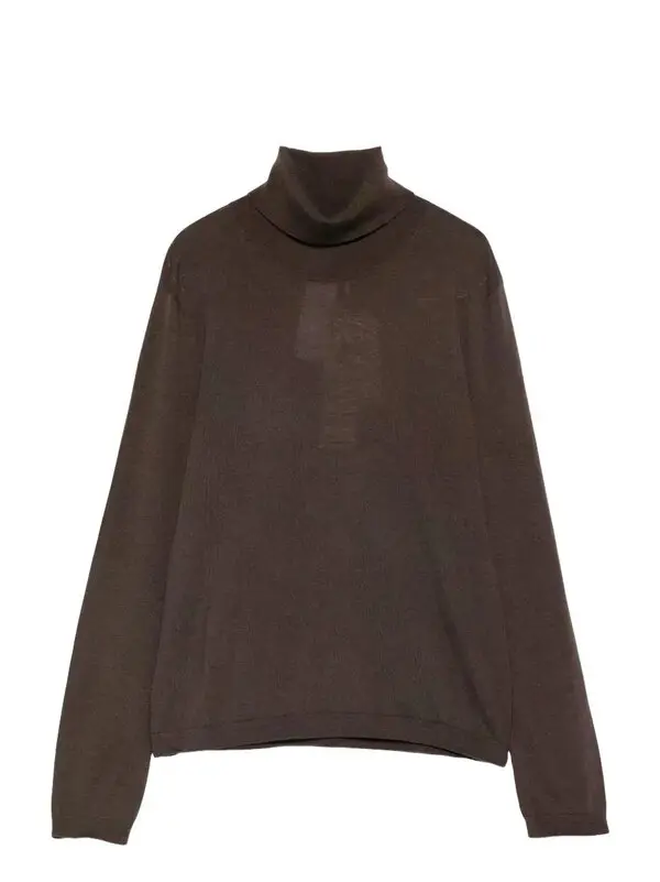 Max Mara Mmlfervore Roll-neck Sweater - Brown