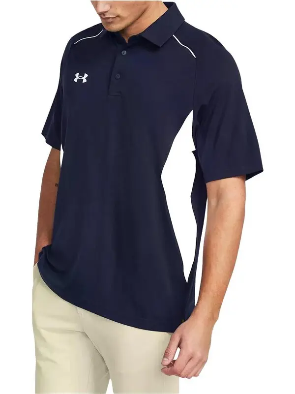 Under Armour Title 2.0 Contrast-panel Polo Shirt - Blue