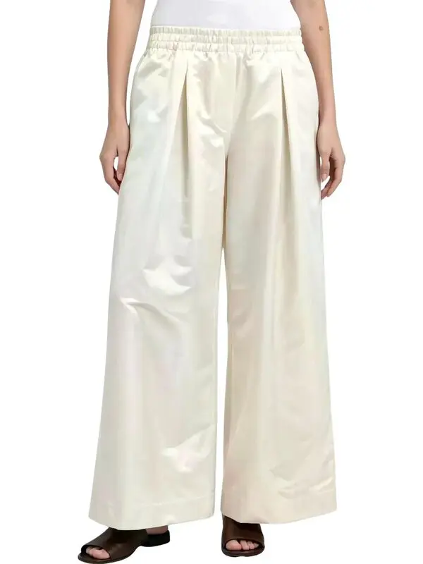 Brunello Cucinelli Pleated Wide-leg Trousers - Neutrals