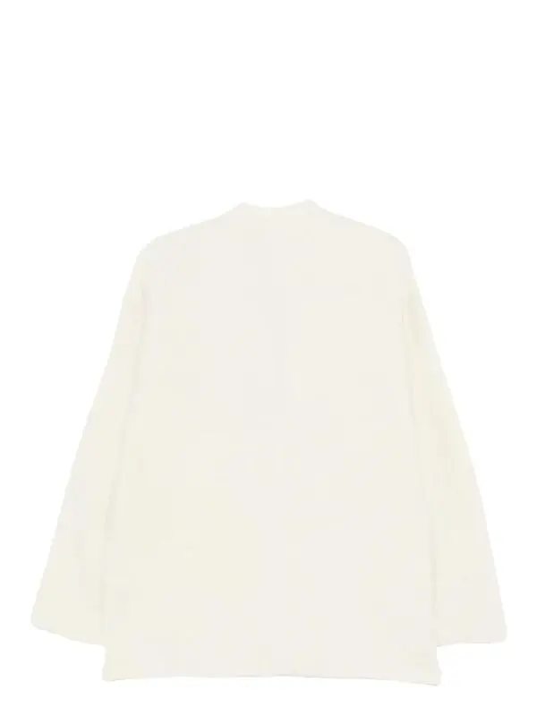 LAUREN MANOOGIAN V-neck Patch-pocket Cardigan - Neutrals