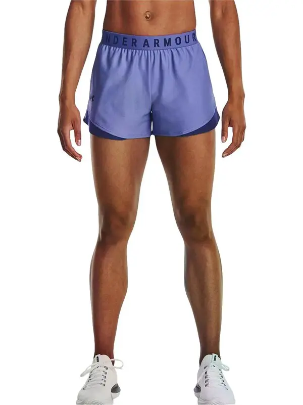 Under Armour Play Up 3.0 Logo-waistband Shorts - Purple
