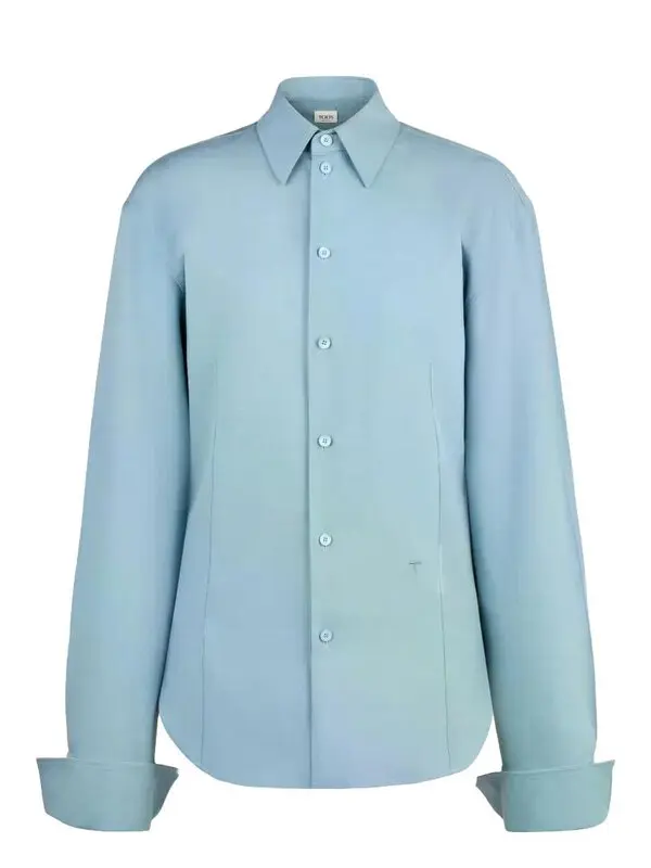 TOD'S Logo-embroidered Shirt - Blue