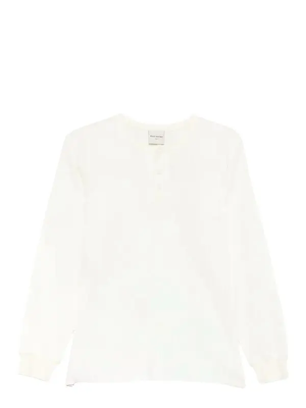 WALK IN PARIS Waffle-knit Long-sleeve T-shirt - Neutrals