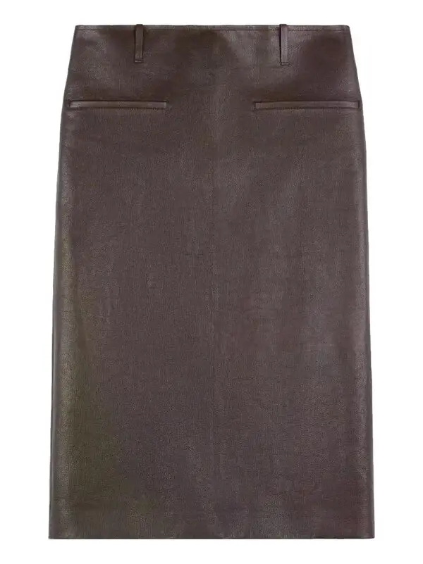 TOD'S Skirt In Leather - Brown