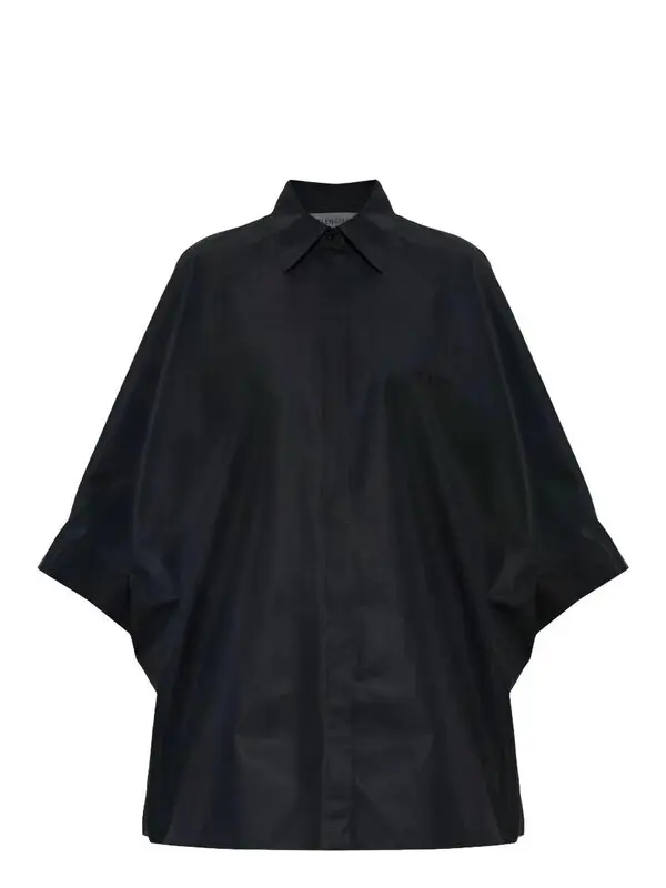Balenciaga Oversize Short-sleeve Shirt - Black