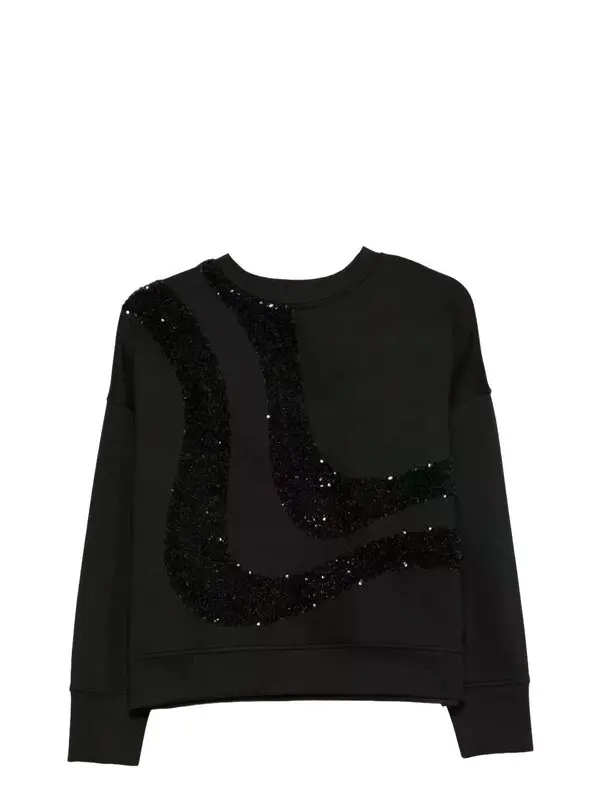 Emporio Armani Sequin-embellished Sweatshirt - Black