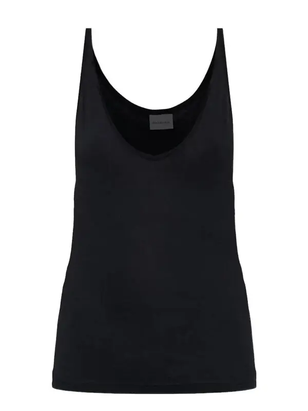 Balenciaga V-neck Tank Top - Black