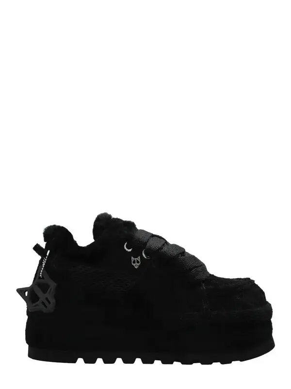 NAKED WOLFE Beau Platform Sneakers - Black
