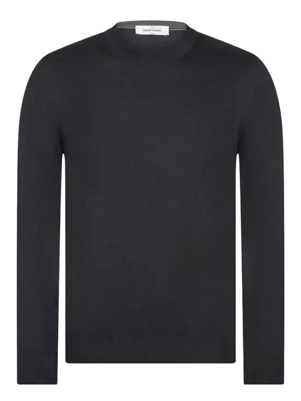 GRAN SASSO Crew-neck Long-sleeve Sweater - Grey