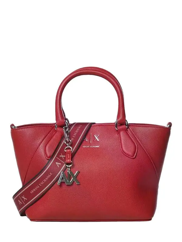 Armani Exchange Logo-plaque Tote Bag - Red
