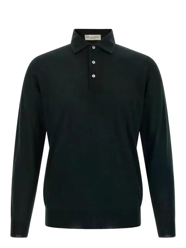LARMERI STUDIO Long-sleeve Polo Shirt - Green