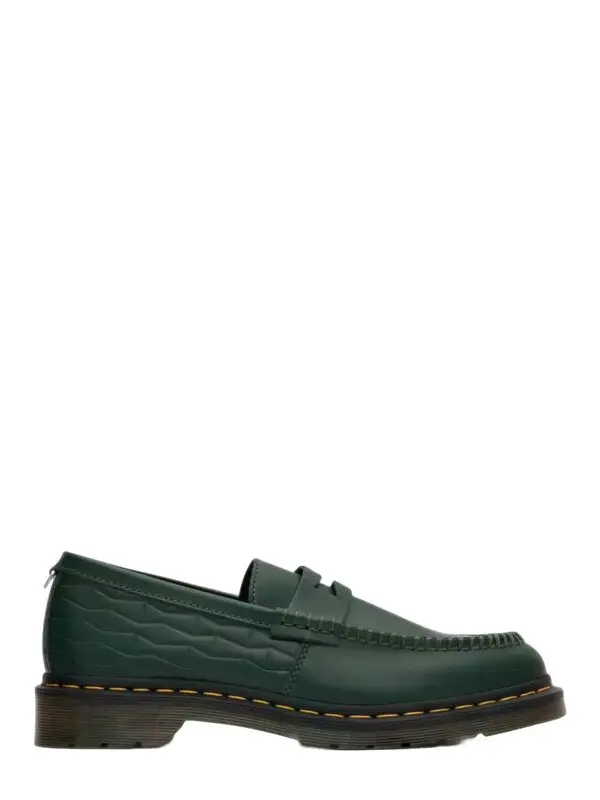 Dr. Martens X Wasted Youth Penton Smooth Leather Loafers - Green