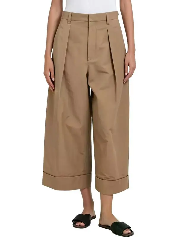 Brunello Cucinelli Pleated Turn-up Trousers - Neutrals
