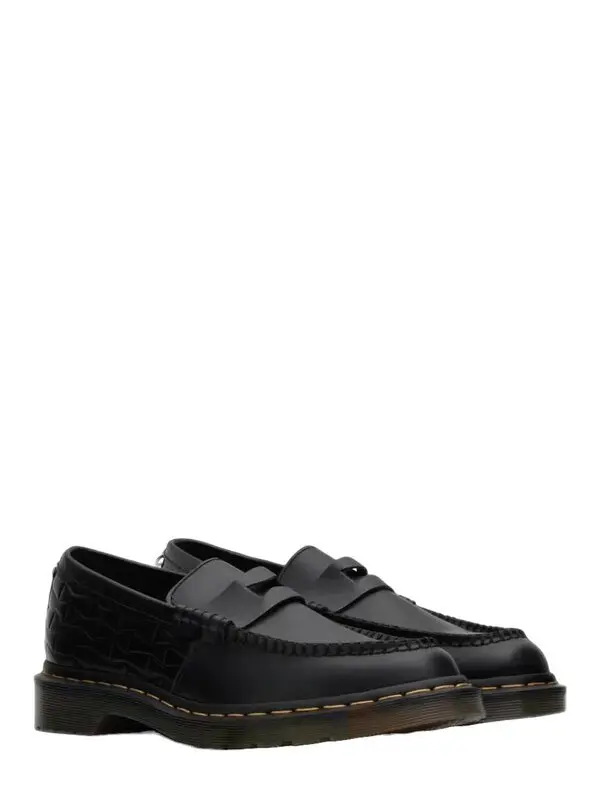 Dr. Martens Penton Wasted Youth Smooth Leather Loafers - Black