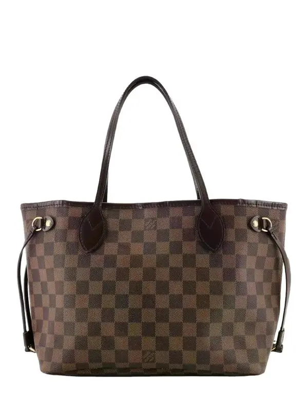 LOUIS VUITTON Neverfull Damier Pm Tote Bag - Brown