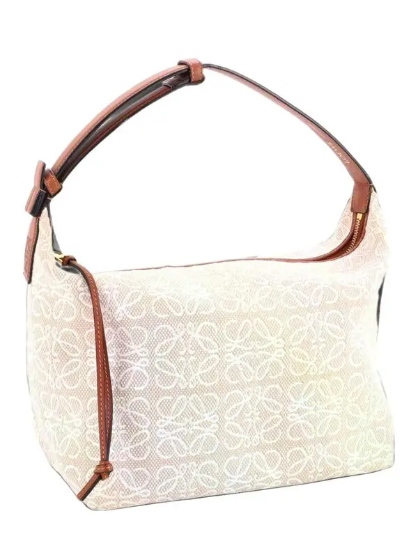Loewe Cubi Anagram Jacquard Medium Hobo Bag - Neutrals