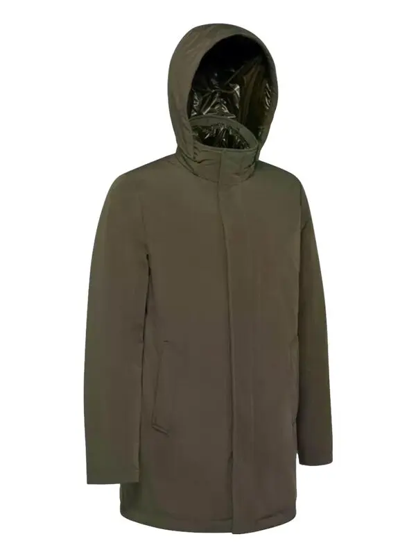 Geox Hooded Concealed-fastening Jacket - Green