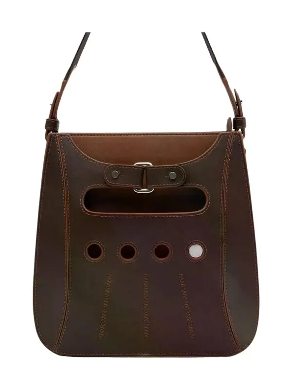 Perrin Cabbie Xbody Leather Crossbody Bag - Brown