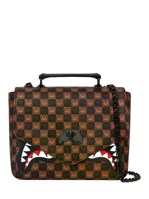 SPRAYGROUND Sharks In Paris Check Tote Bag - Brown