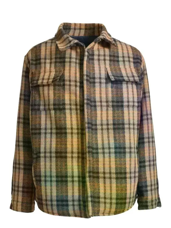 THE EDGE OF EARTH™ Check-pattern Zip-detail Jacket - Brown