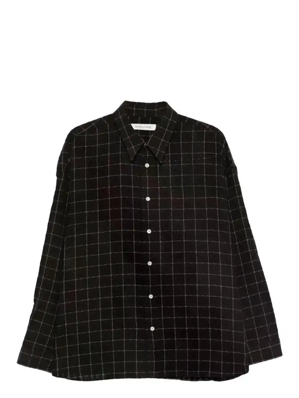 SUNFLOWER Stable Checked Shirt - Brown