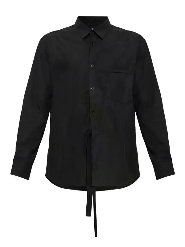 POST ARCHIVE FACTION Back-slit Shirt - Black