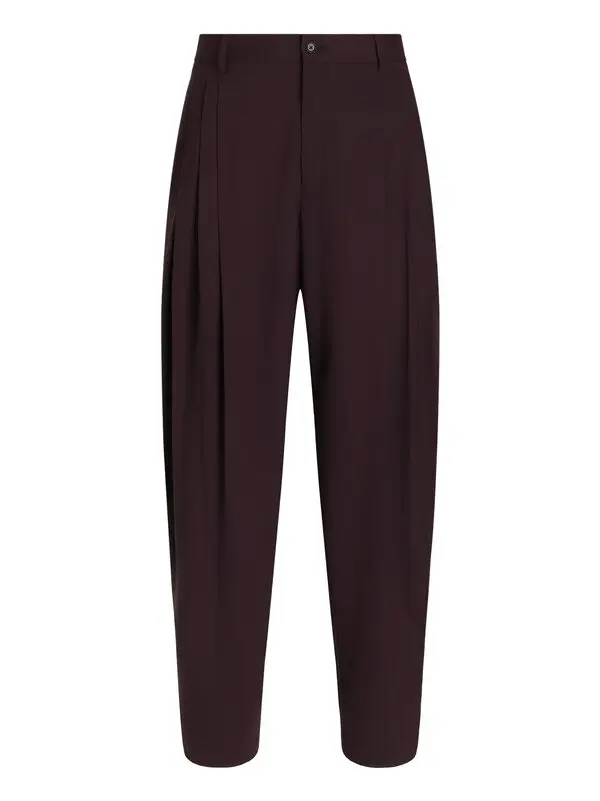 Dolce & Gabbana Wool Trousers Pants And Shorts Multi-colored - Multicolor