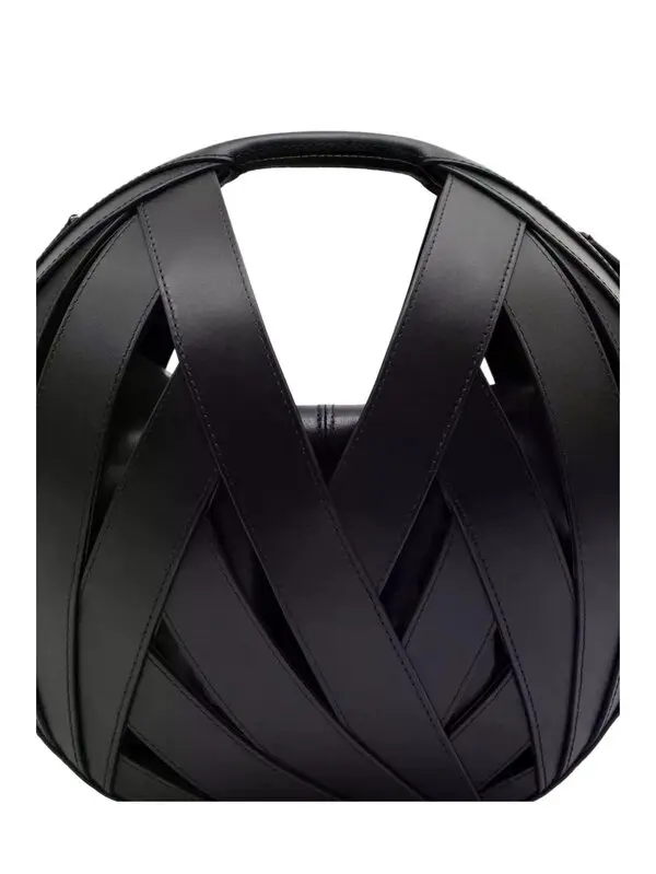 Perrin Le Panier Basket-weave Tote Bag - Black