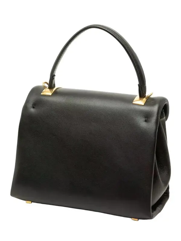 Valentino Garavani 2018-2026 Mini Leather One Stud Top Handle Bag Satchel - Black
