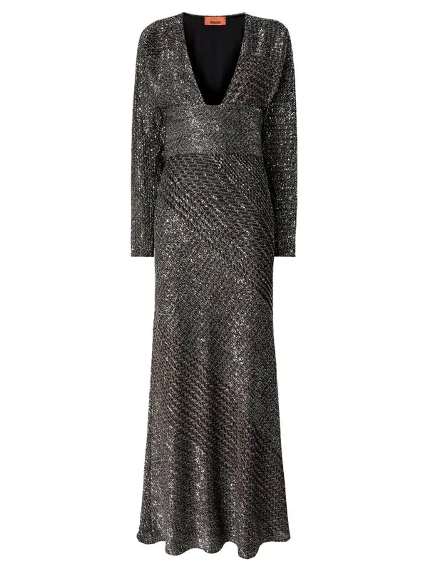 Missoni Long Dress With Sequins - Multicoloured