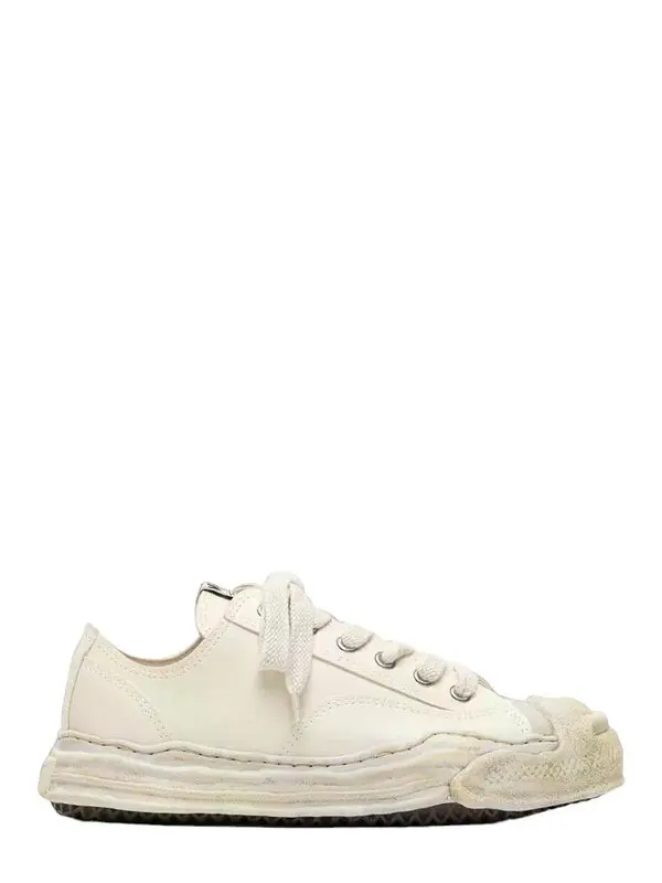 Mihara Yasuhiro Hank Og Sole-waxed Low-top Sneakers - Neutrals