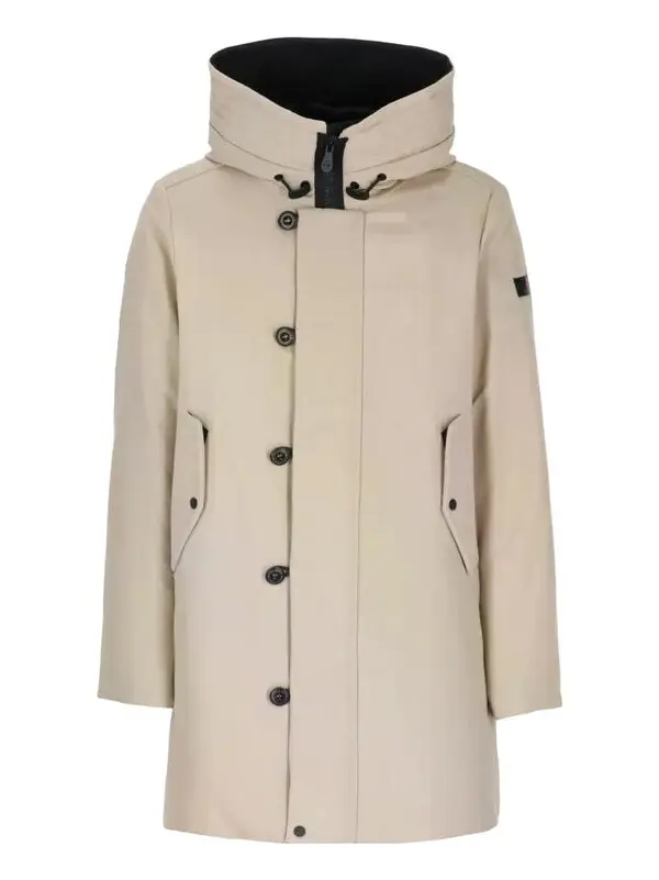 Peuterey Kasa Ki 05 Down-feather Hooded Parka - Neutrals