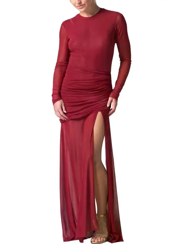 JBQ Serene 2.0 Ruched Maxi Dress - Red