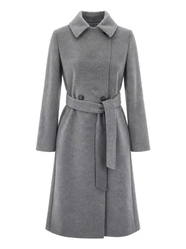 Max Mara Double-breasted Wool Coat - Grey