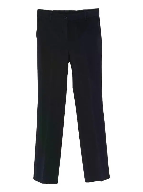 TWINSET Logo-plaque Straight-leg Trousers - Blue