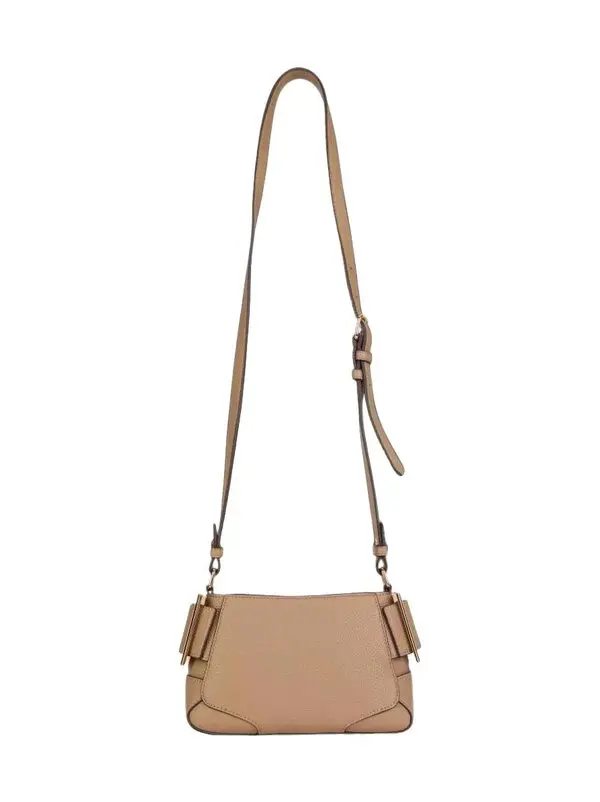 Moschino Buckle-detail Logo-plaque Cross Body Bag - Neutrals