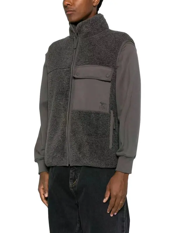 Maison Kitsuné Fleece Gilet - Grey