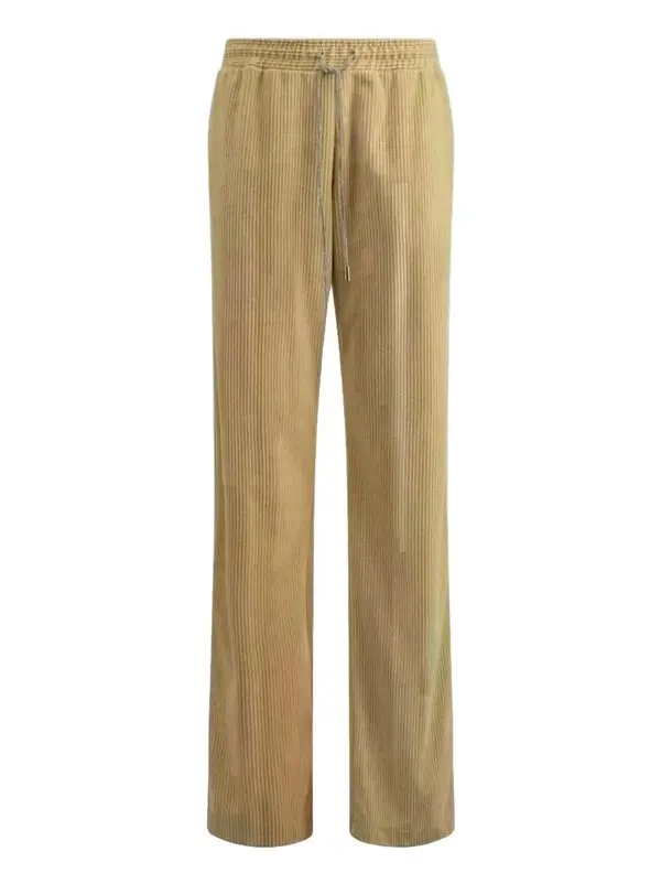 GAELLE PARIS Corduroy Track Pants - Neutrals