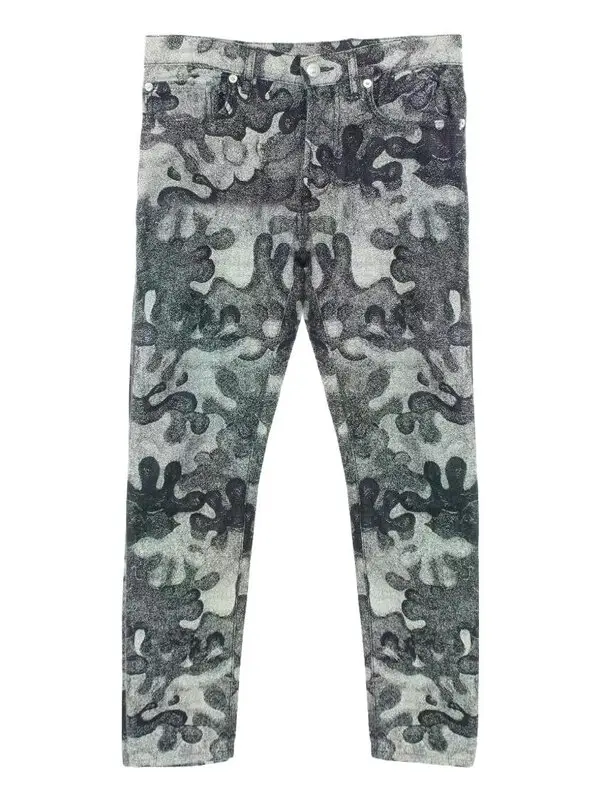 Dior 2010s X Peter Doig Camouflage Jeans - Grey