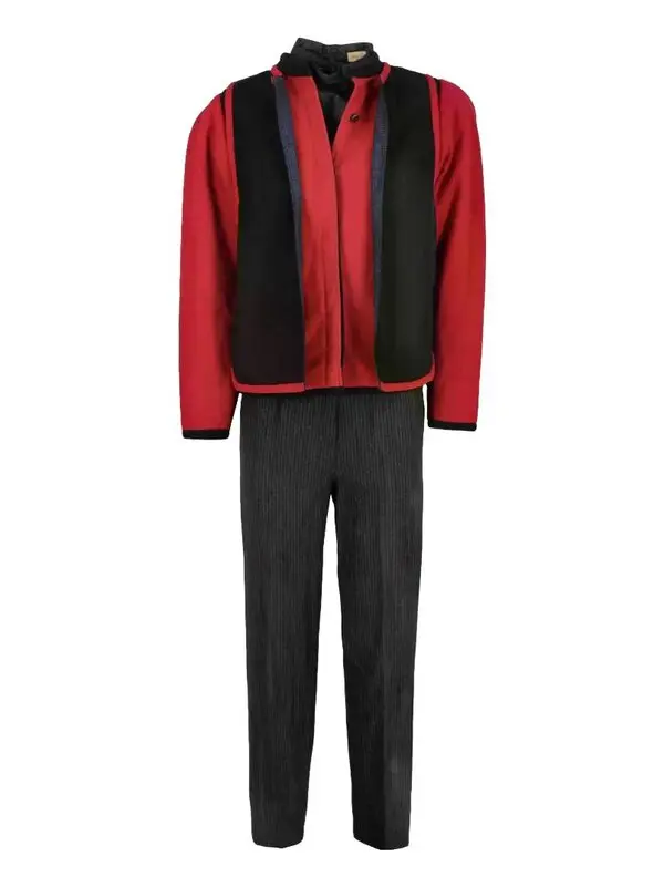 Versace Layered Trousers - Red