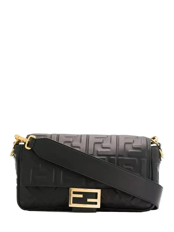 Fendi Baguette Ff Tote - Black