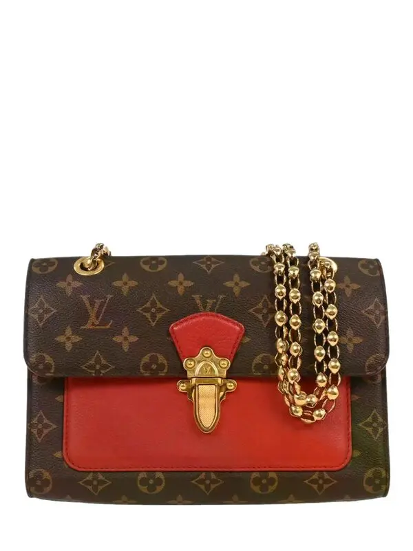 LOUIS VUITTON Victoire Monogram Canvas Chain-strap Shoulder Bag - Brown