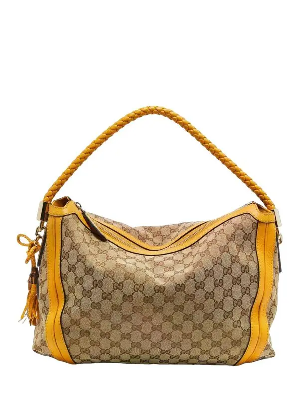 Gucci Medium Bella Gg Canvas Tote Bag - Neutrals