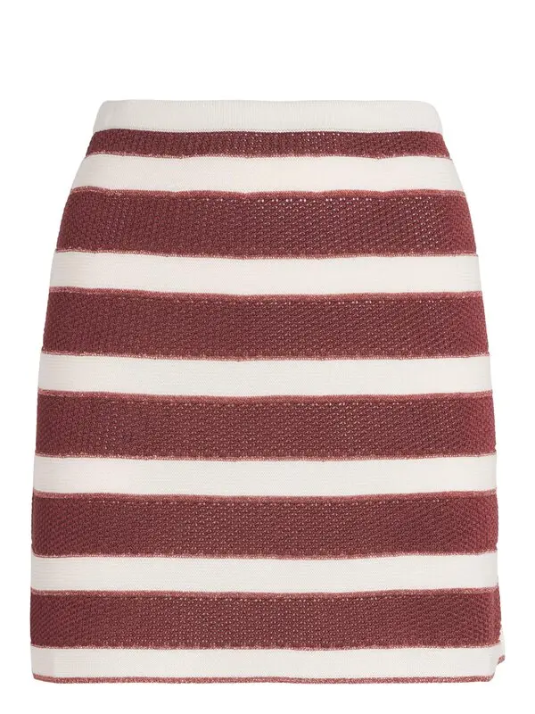 ERES Knitted Intervalle Mini Skirt - Red