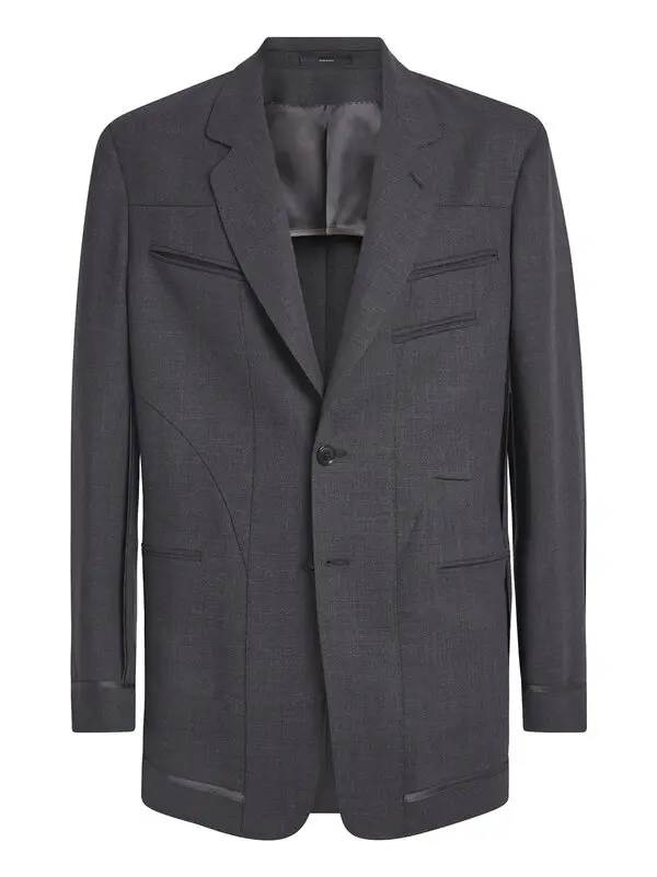 Paul Smith Wool Inside-out Blazer - Black