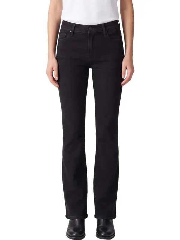 MOTHER The Weekender High-rise Flare Jeans In Stretch Denim - Black