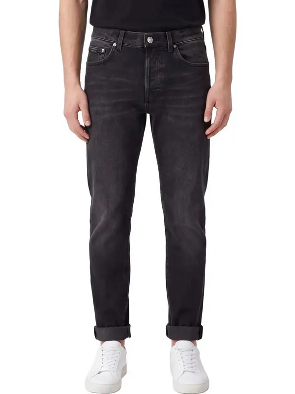 DONDUP George Mid-rise Skinny Fit Stretch-denim Jeans - Black