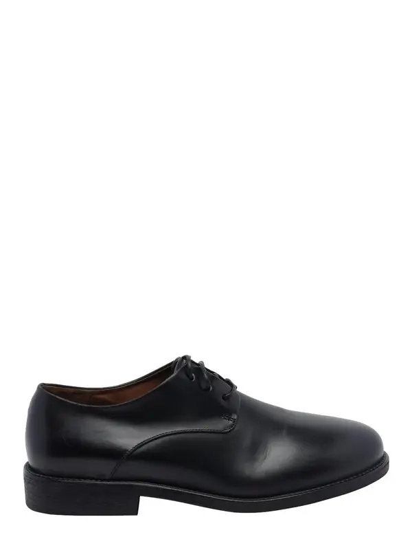 Marsèll Pugno Smooth Leather Derby Shoes With Leather And Rubber Sole - Black