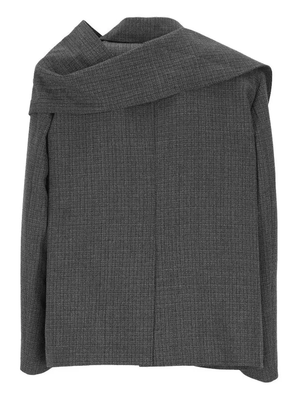 THE EROSE Jannis Double-breasted Blazer - Grey